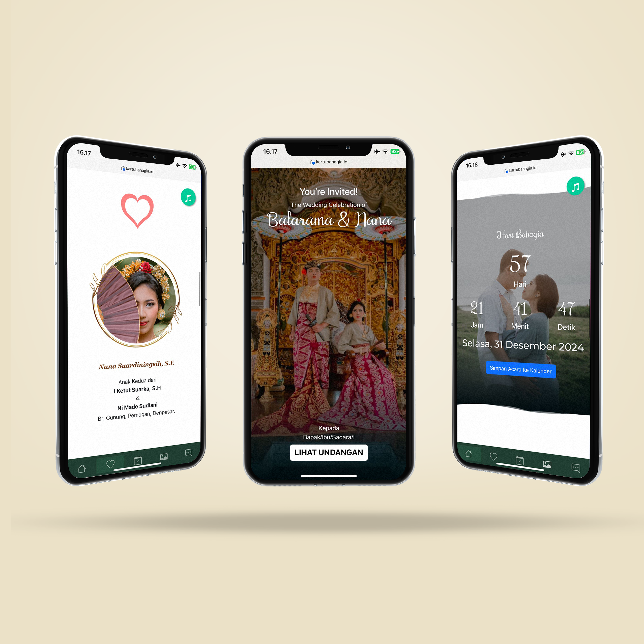 Tema Undangan Pernikahan Digital - KartuBahagia.id