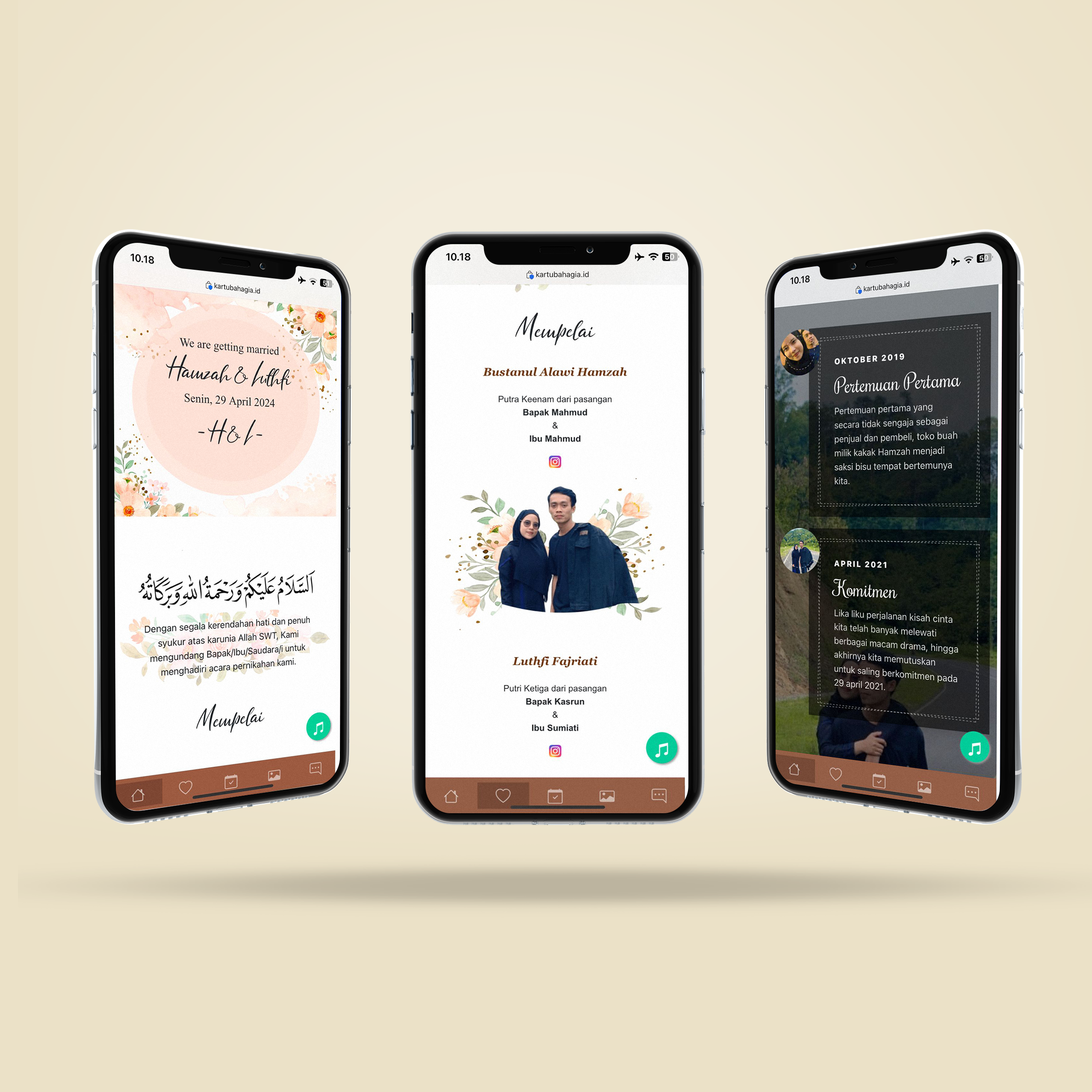 Tema Undangan Pernikahan Digital - KartuBahagia.id