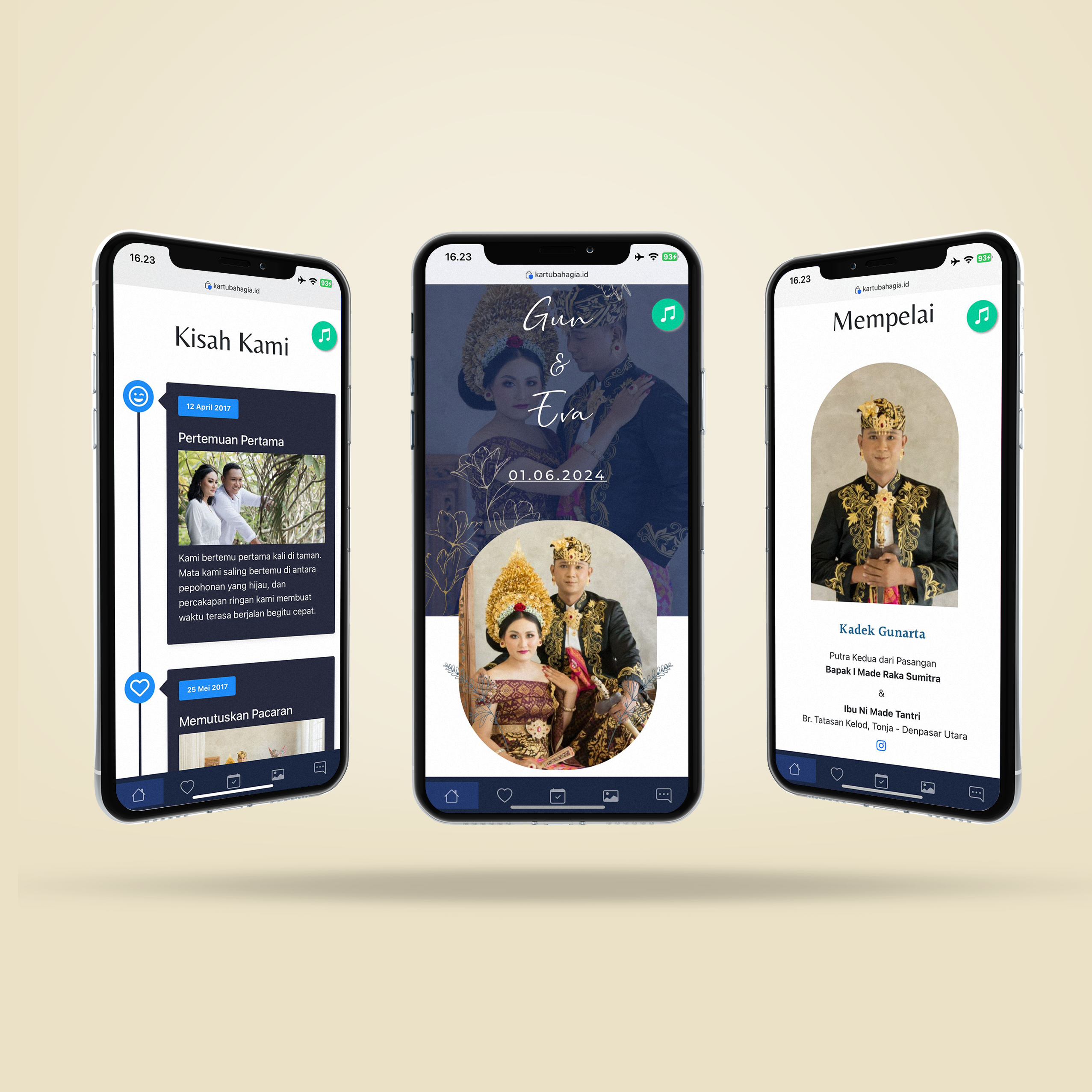 Tema Undangan Pernikahan Digital - KartuBahagia.id